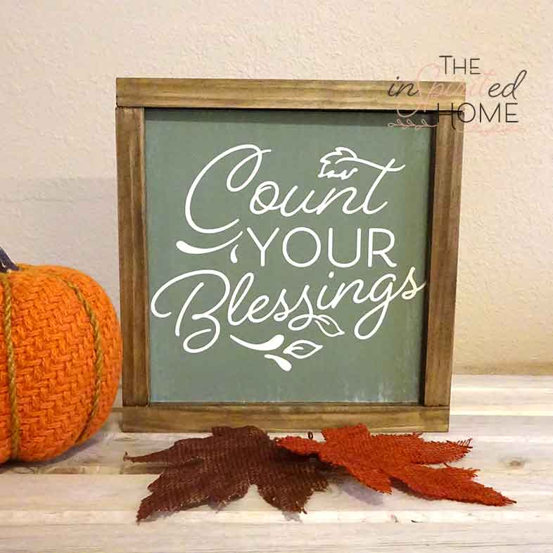 count your blessings tally mark sign